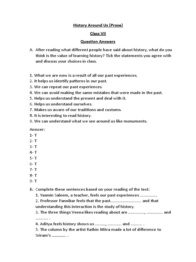 Class - 7 - History - Around - Us 2 | PDF