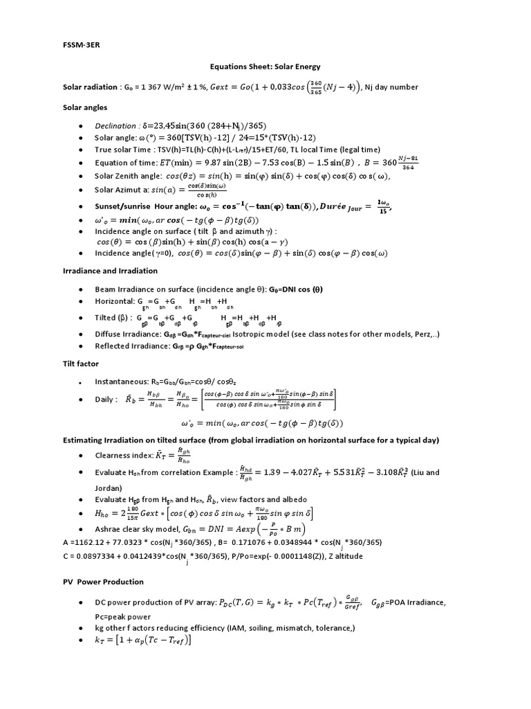 Equation Sheets | PDF | Physical Quantities | Physical Sciences
