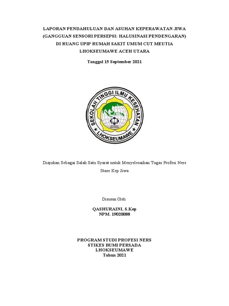 Askep Jiwa | PDF | Pengembangan Diri | Kesehatan Holistik