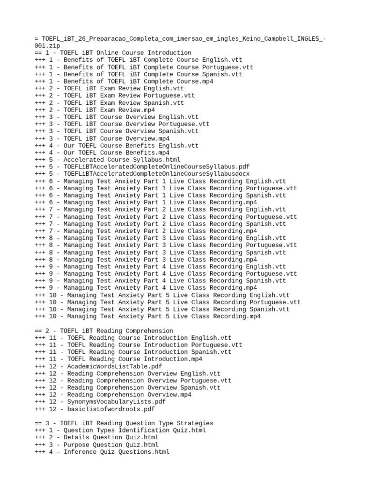 TOEFL iBT 26 Preparacao Completa Com Imersao em Ingles Keino Campbell ...