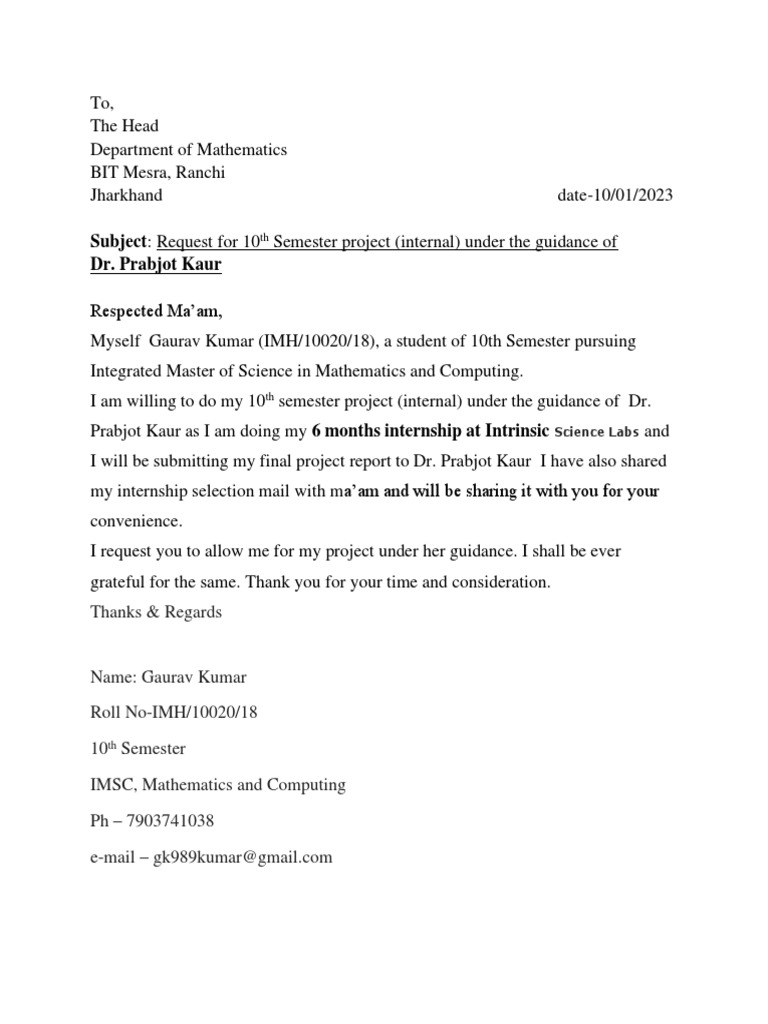 Application - IMSc - Project - SP - 2023 3 | PDF