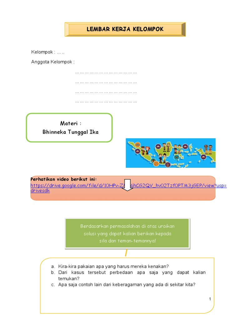 Lembar Kerja Kelompok | PDF