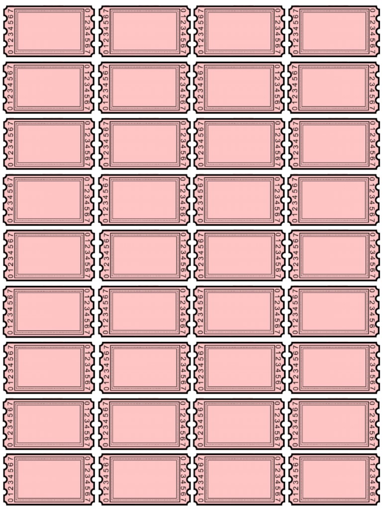 Tickets For Candy Prizes | PDF