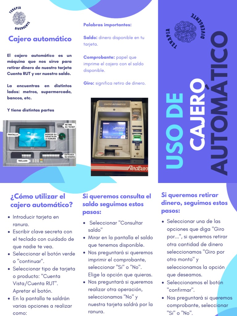 Tríptico Cajero Automático | PDF