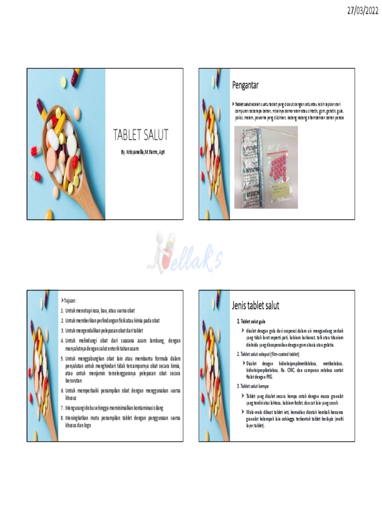 F402 Teknologi Sediaan Solid Pada Pertemuan Ke - 10 | PDF