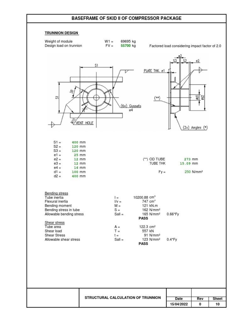 Trunnion Design | PDF | Bending | Sheet Metal