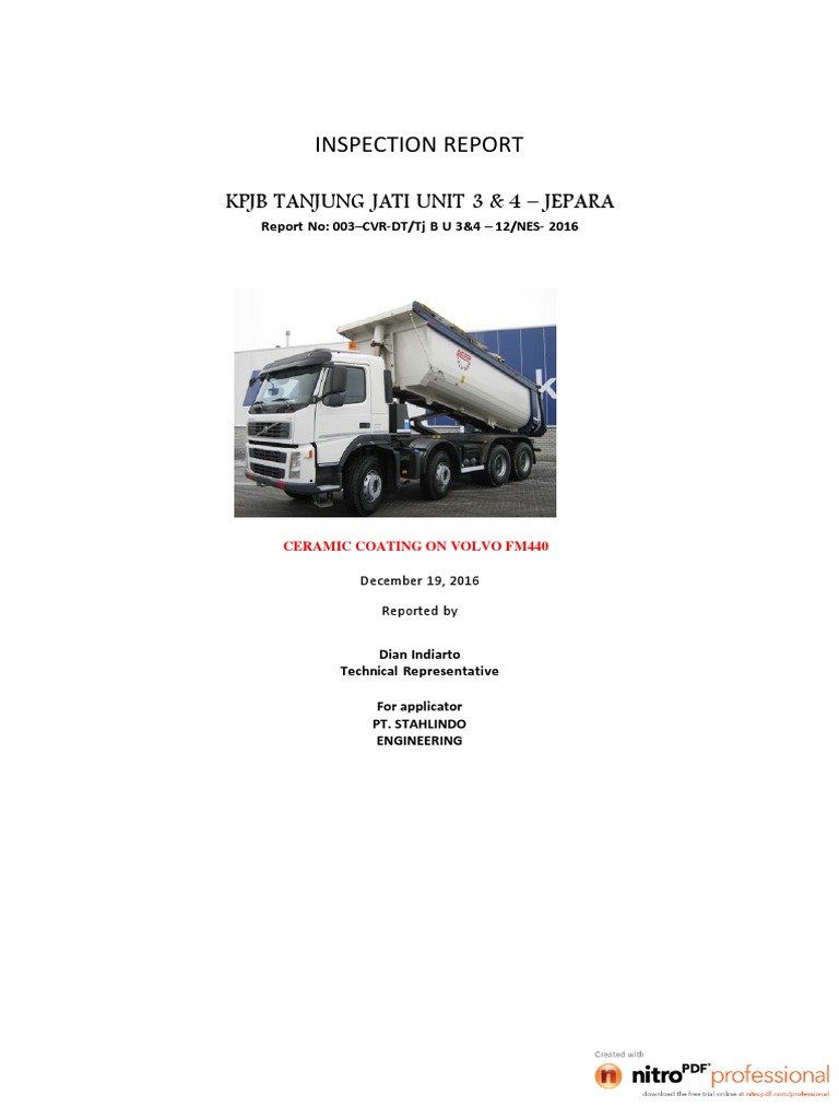 Trial NP325 Dump Truck KPJB PT. STAHLINDO ENGINEERING | PDF | Secondary ...