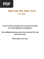 Grade 1 Vocabulary List with Meanings | PDF