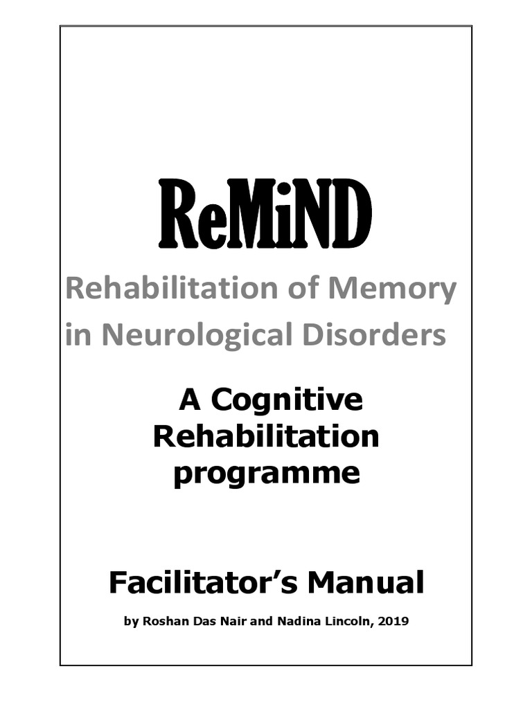 Manual CRAMMS. Paper EM | Download Free PDF | Memory | Recall (Memory)