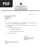 Request Letter For Chairs | PDF