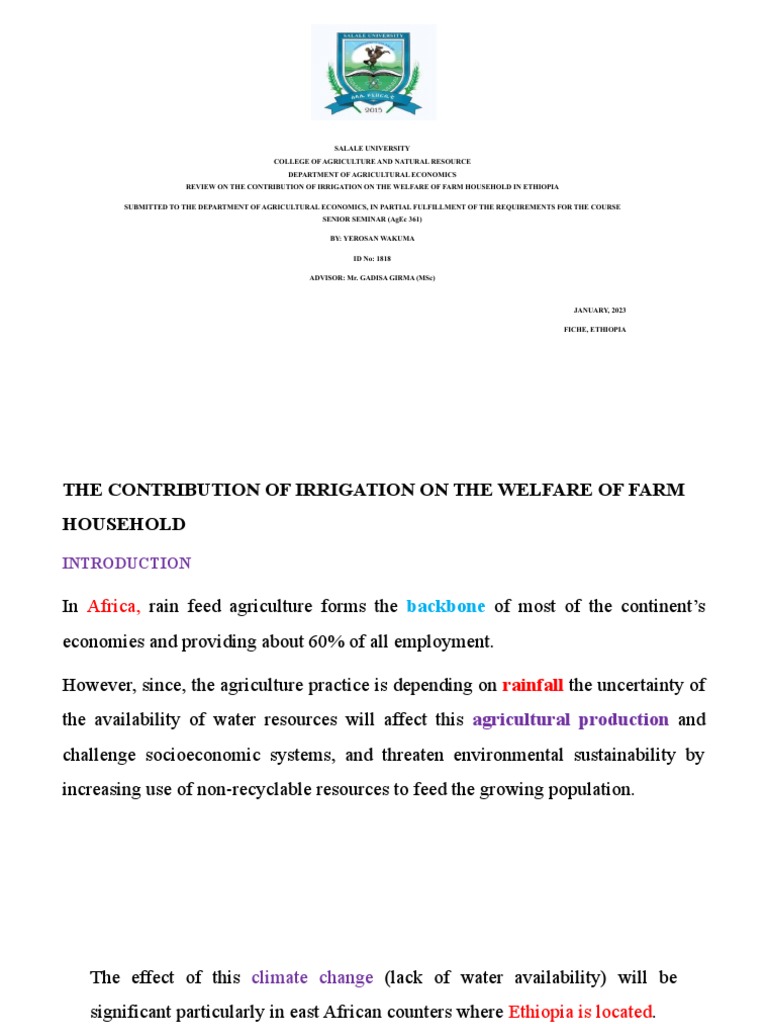 Power Point Yerosan W. | PDF | Agriculture | Food Security