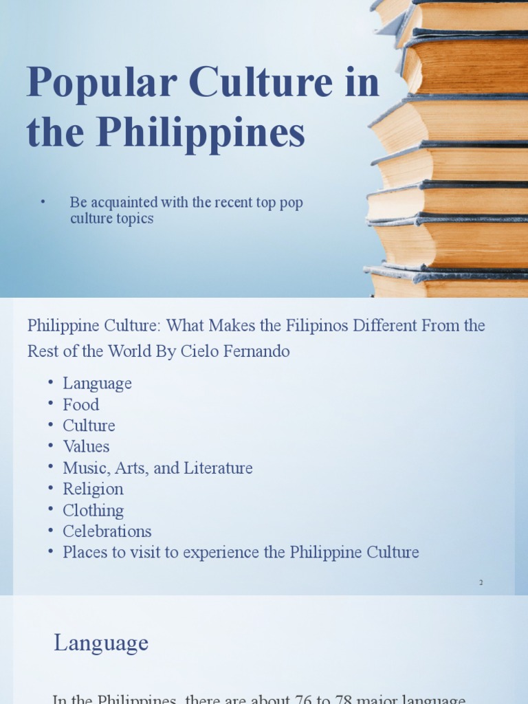 Philippine Popular Culture (PPC) (Weeks 3-5) | PDF | Philippines