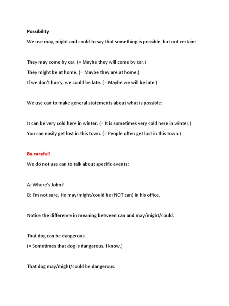 Modal Verbs | Download Free PDF | Verb | Grammatical Tense