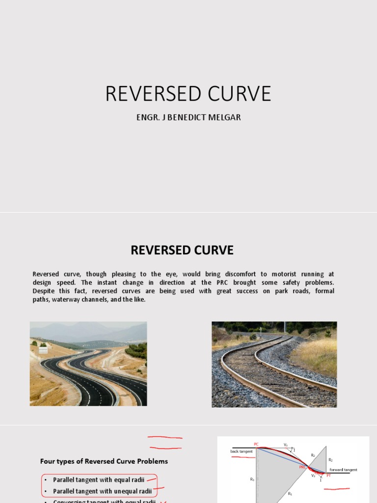 Analysis of Reversed Curve Design and Calculation of Curve Elements ...