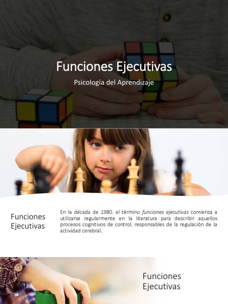 Funciones Ejecutivas | PDF | Memoria | Funciones ejecutivas