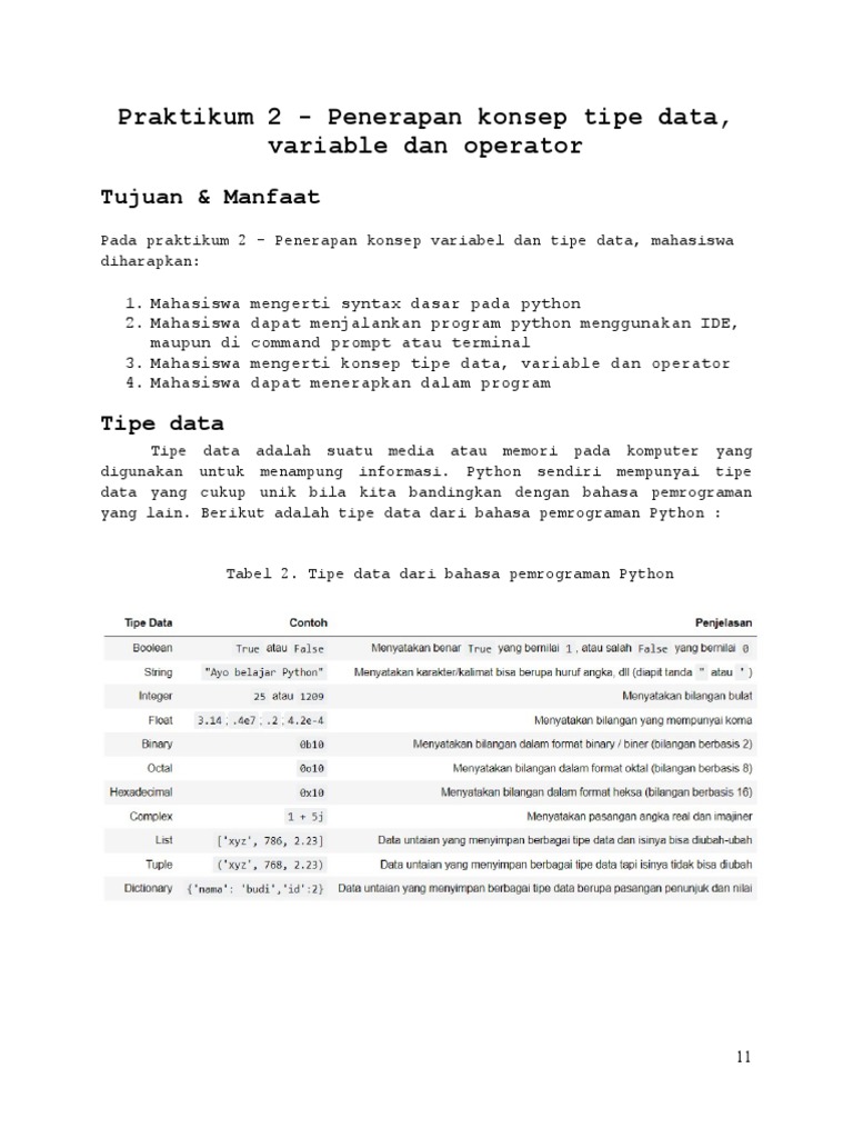 Praktikum Prokom Python 2021 - Modul - 2 | PDF