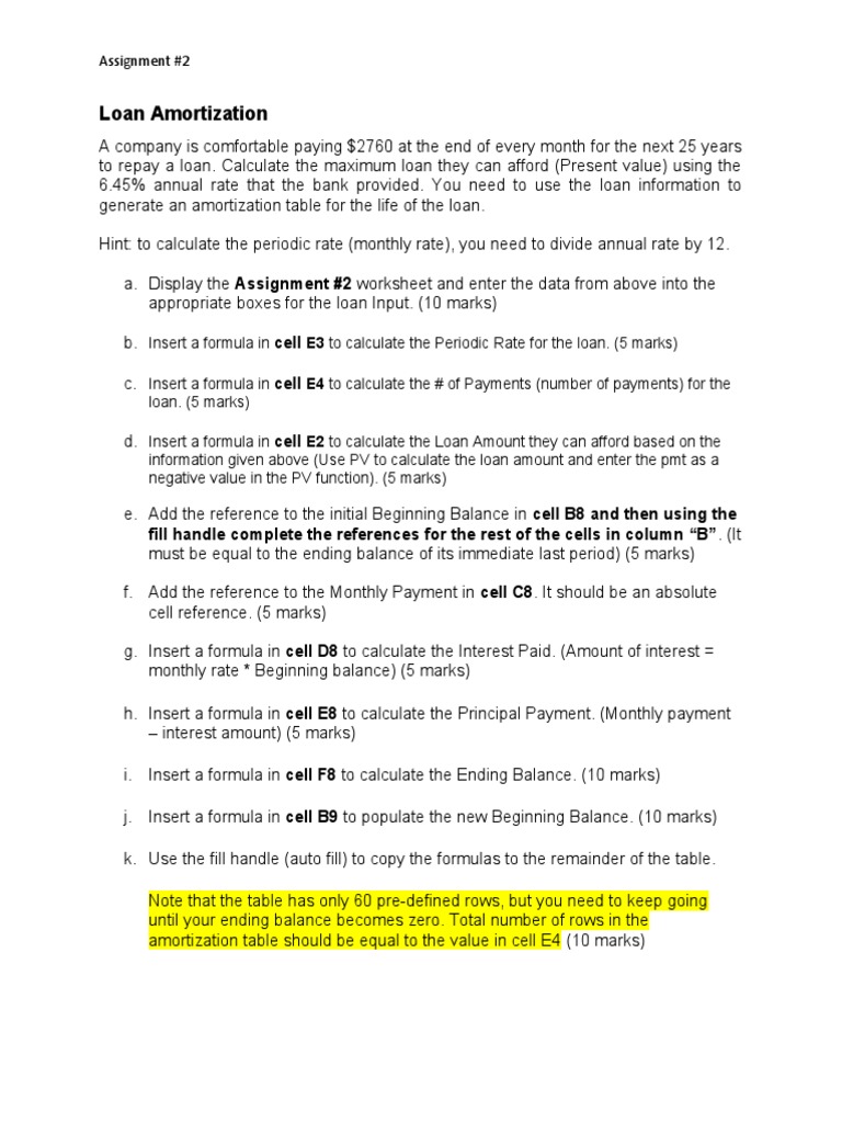 Assignment #2 - CPSC 111 | PDF | Loans | Interest