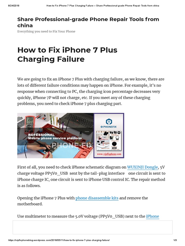How To Fix Iphone 7 Plus Charging Failure - Share Professional-Grade ...