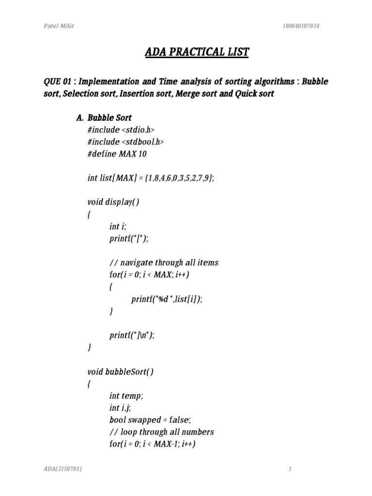 Sorting and Search Algorithm Analysis | PDF | Computer Programming | Mathematical Logic