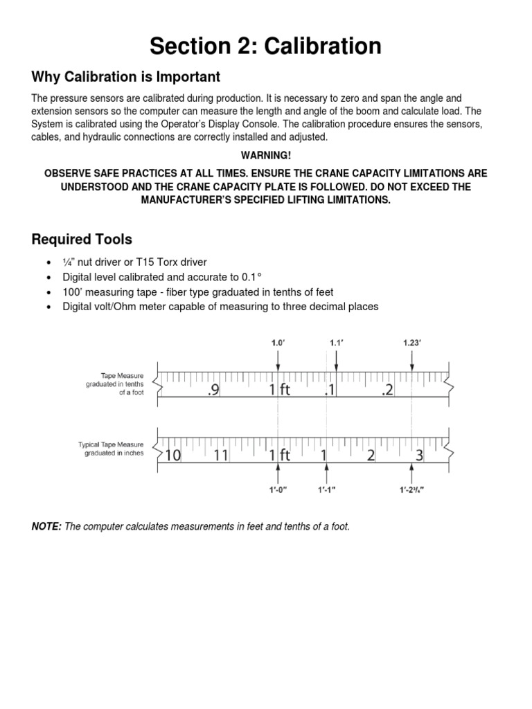 BMC CalibrationA | PDF | Crane (Machine) | Calibration