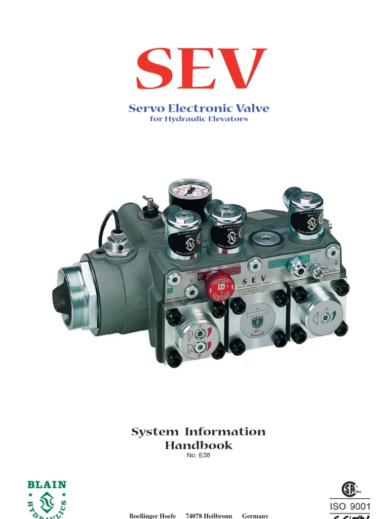Blain Electronic Servo Valve - Sev - GB - 07 | PDF | Elevator | Valve