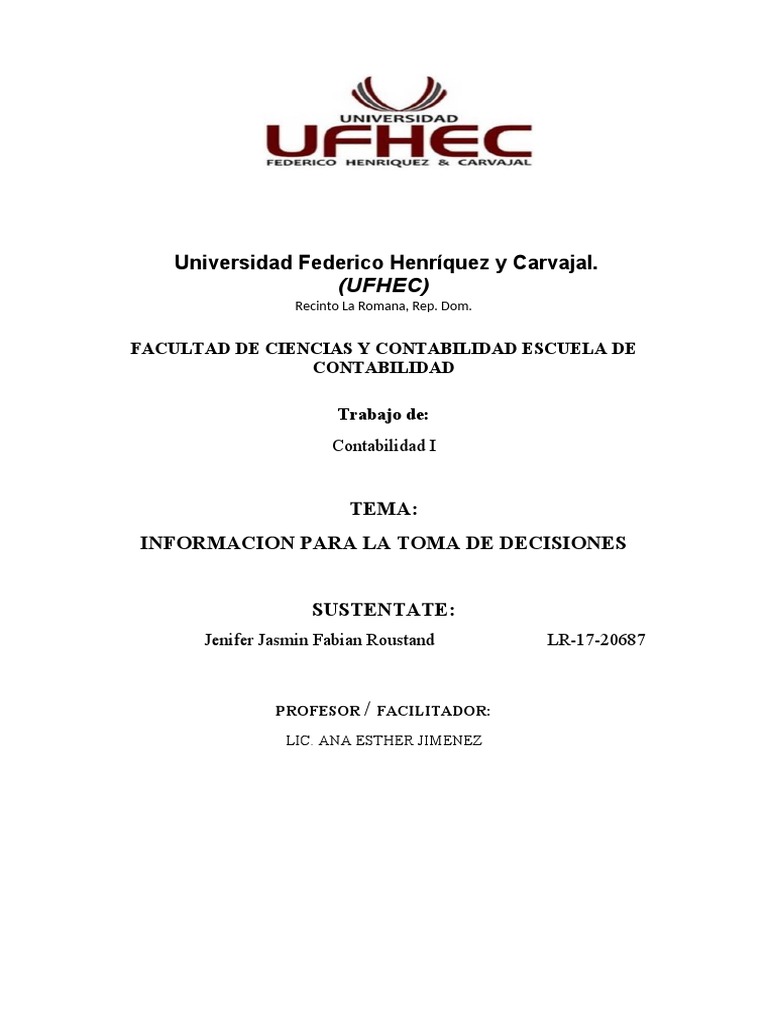 Contabilidad I | PDF | Contabilidad | Estado financiero