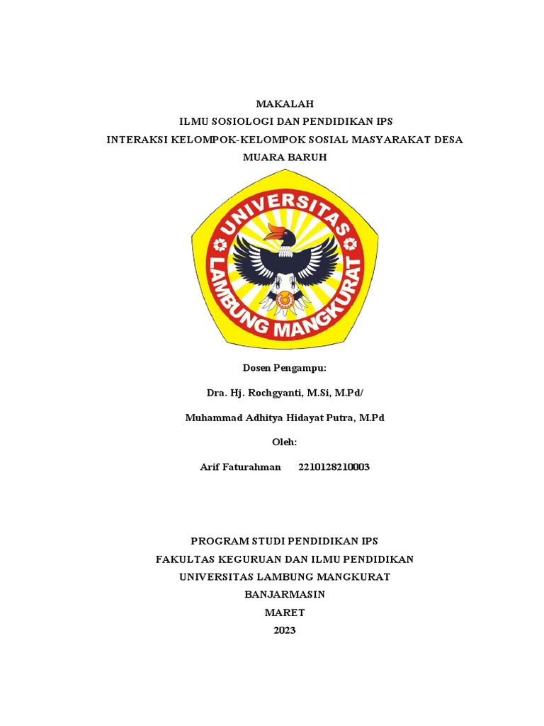 Makalah Arif Faturahman | PDF