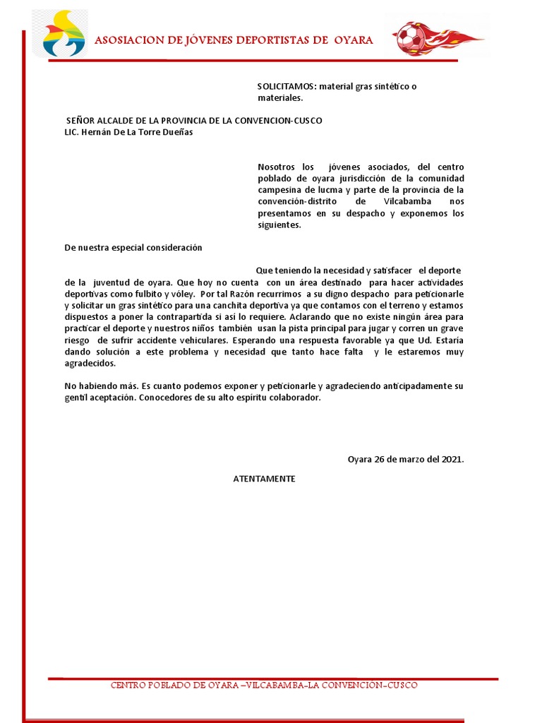SOLICITAMOS Oyara | PDF