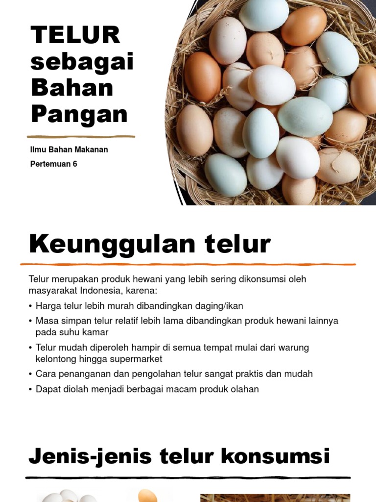 Pertemuan 6 Telur PDF | PDF