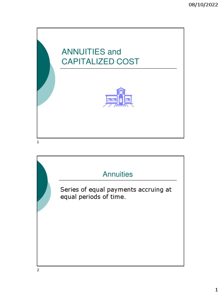 Annuities | PDF | Debt | Business