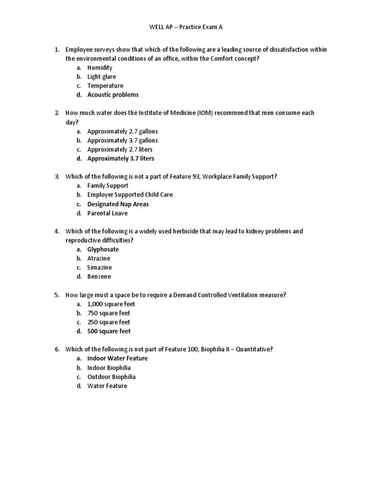 WELL AP Practice Exam | PDF | Atmosphere Of Earth | Air Pollution