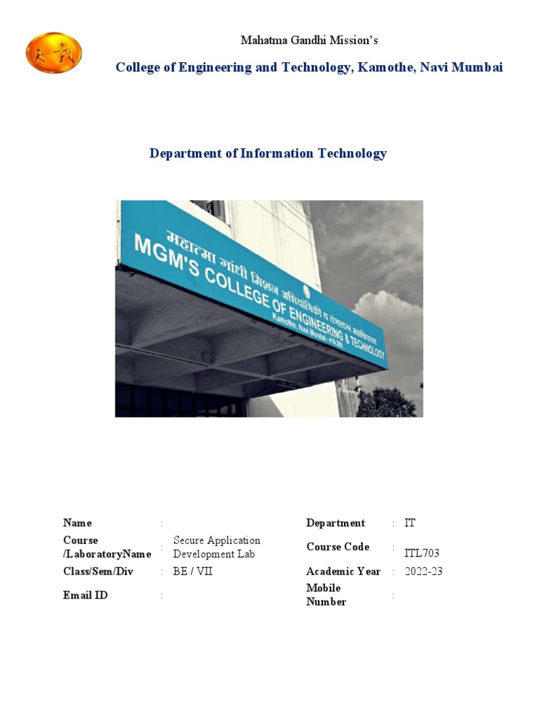 Front Page - Sad Lab | PDF | Engineering | Science