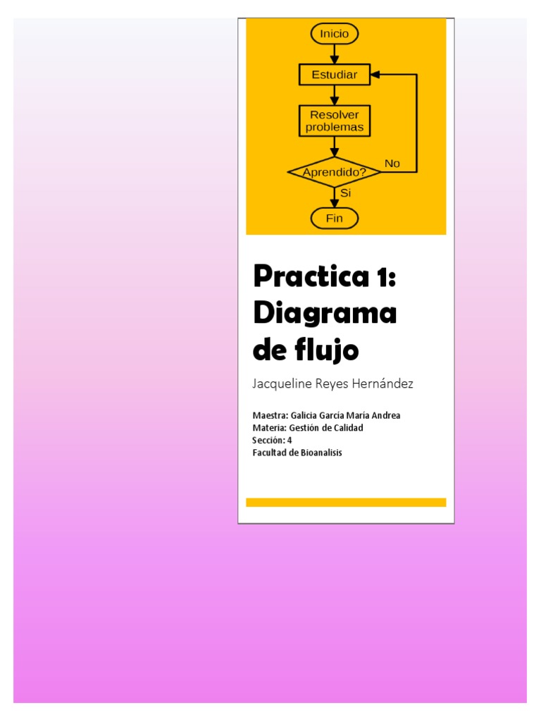 Practica 1 - Diagrama de Flujo PDF | PDF | Lenguaje de modelado ...