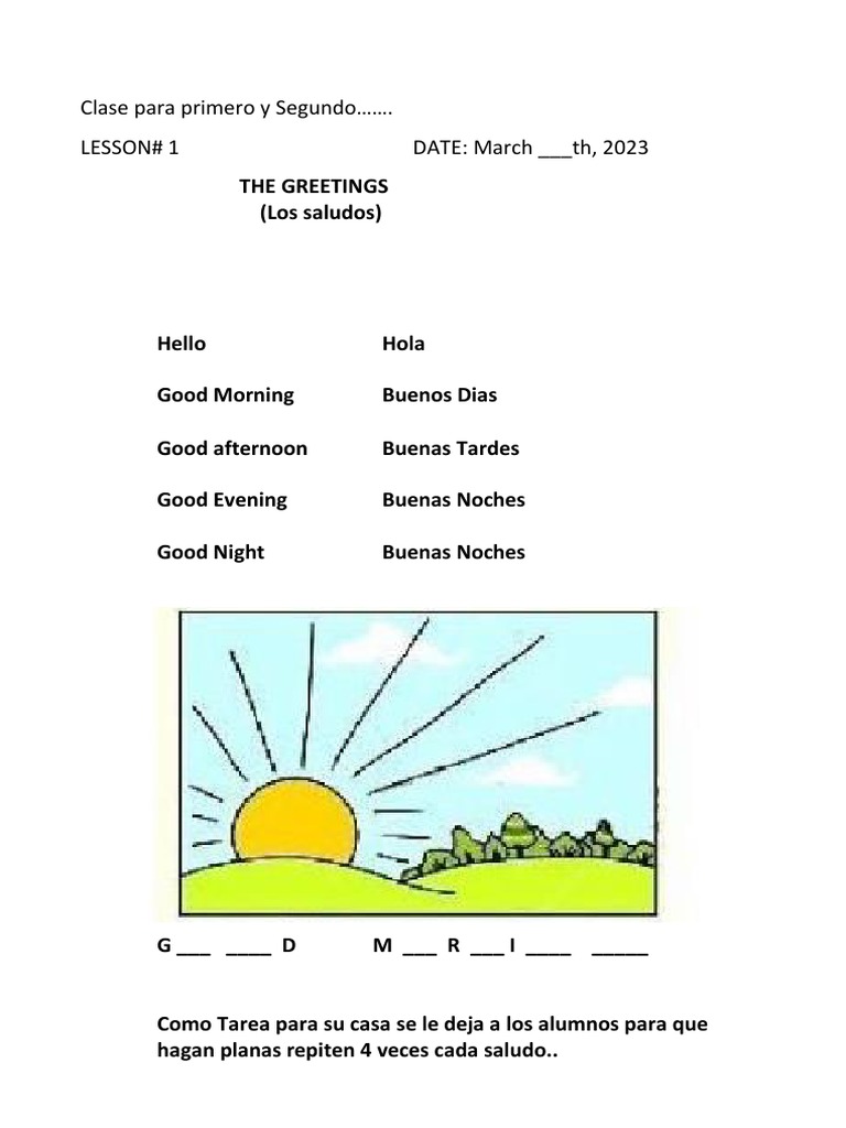 Saludos y Alfabeto para Primaria | PDF | Artes del Lenguaje y Comunicación