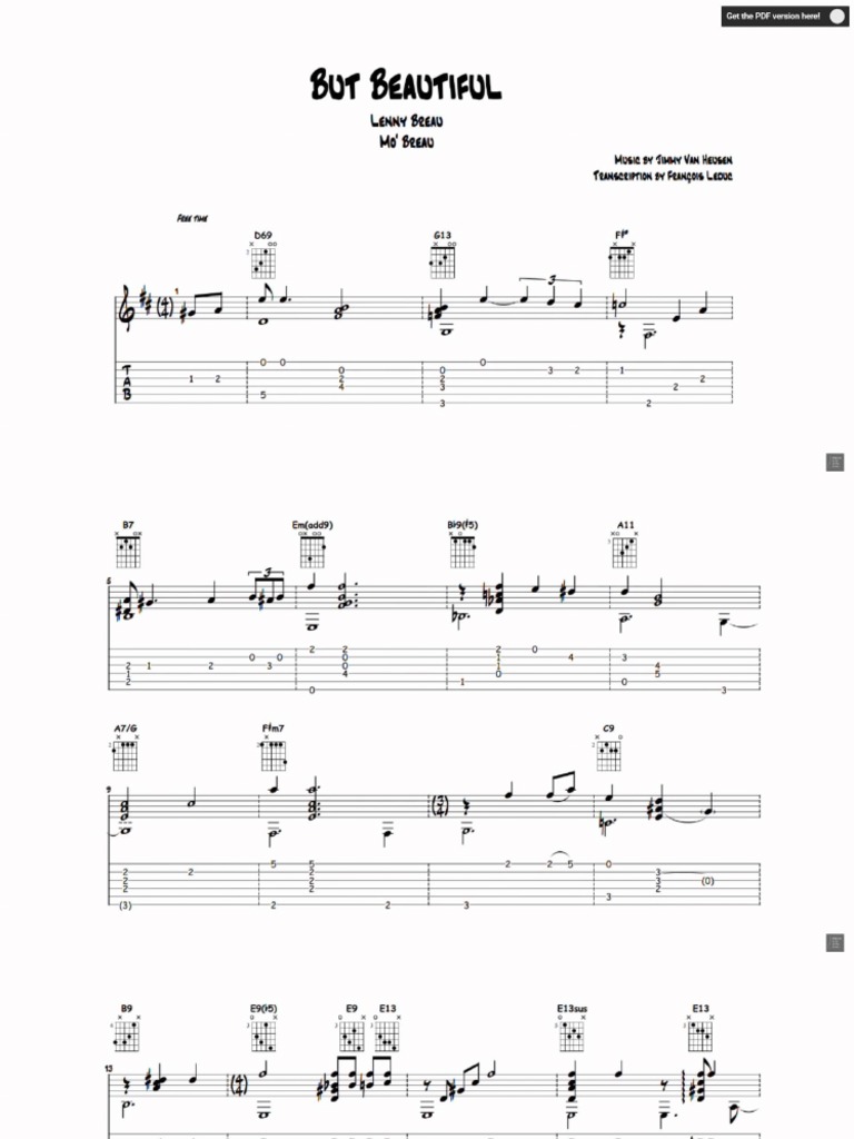 Guitar Transcriptions | PDF