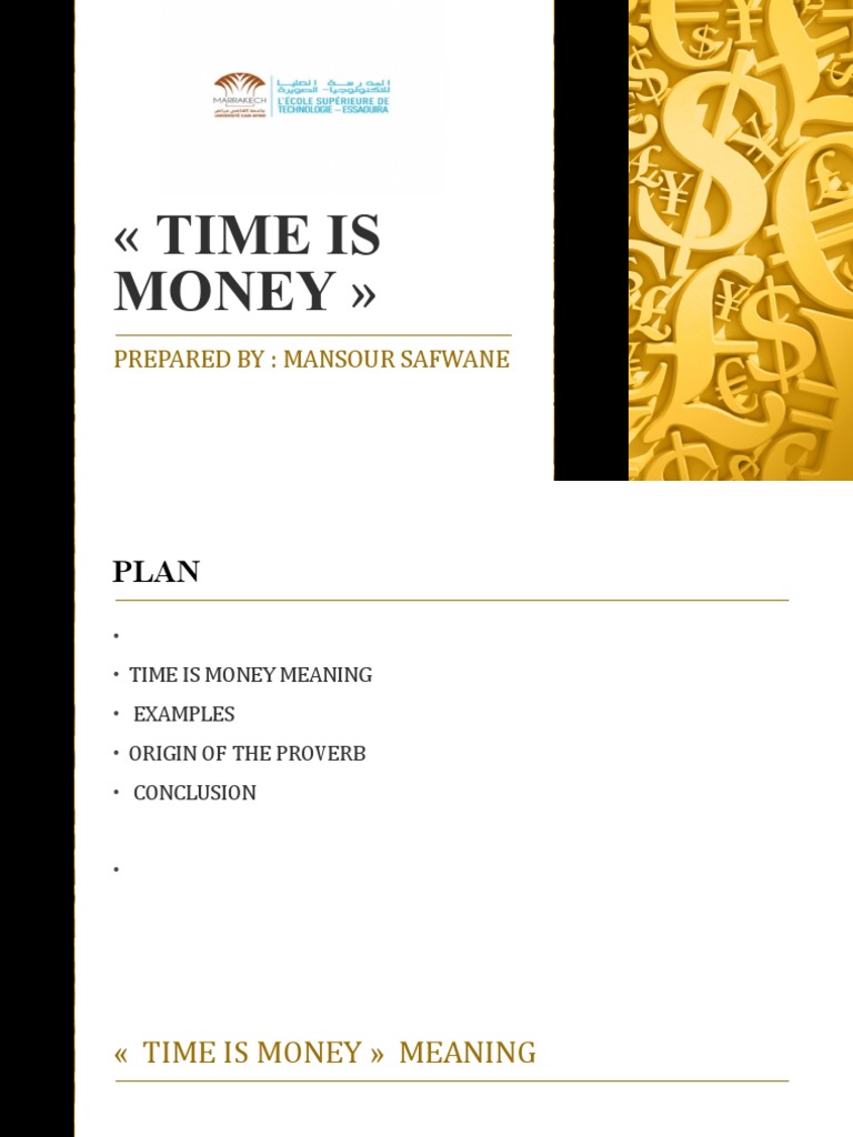 Time Is Money | PDF
