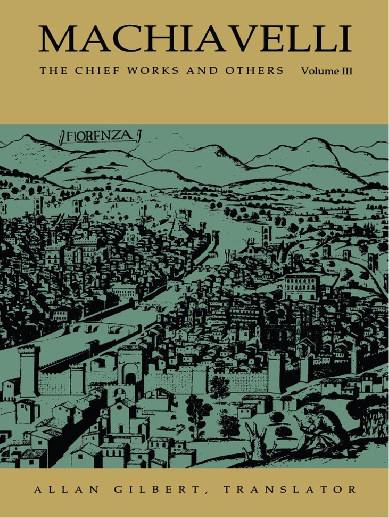 Machiavelli - The Chief Works and Others, Vol. 3 PDF | Download Free ...