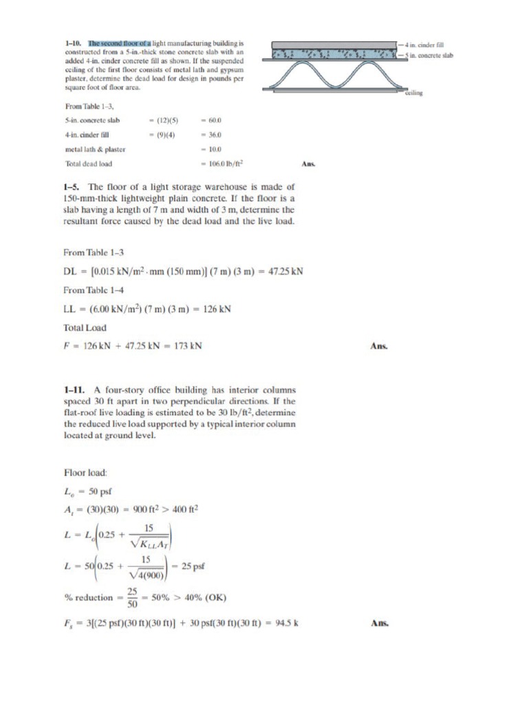 Activity No 1 - Live and Dead Loads | PDF