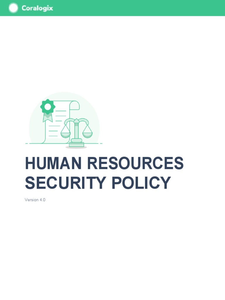 HR Security Policy | PDF | Information Security | Employment