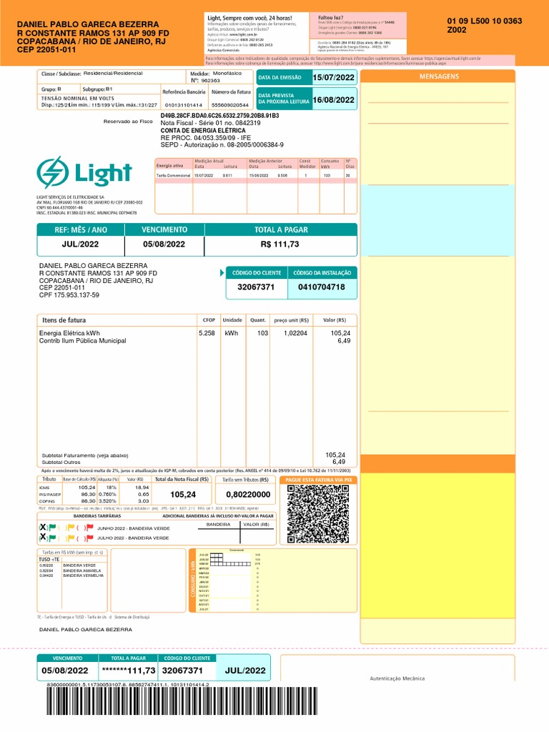 FaturaDigitalLighthdjakdnd | PDF