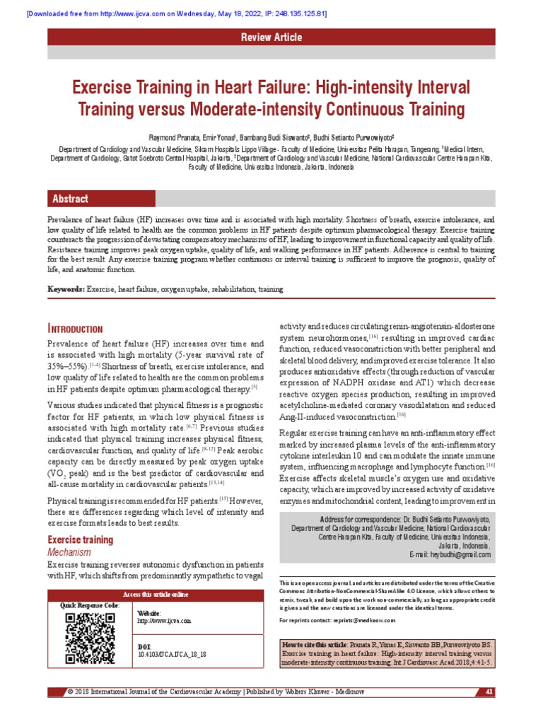 IntJCardiovascAcad4341-1187394 031753 | PDF | High Intensity Interval Training | Cardiovascular ...