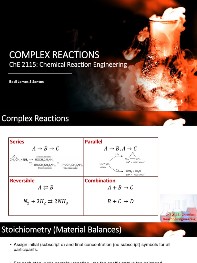 8a - Parallel Reactions | PDF | Chemical Reactor | Chemical Reactions