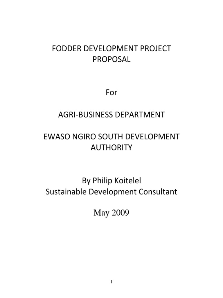 Piggery Livelihood Project Proposal | PDF | Hay | Agriculture