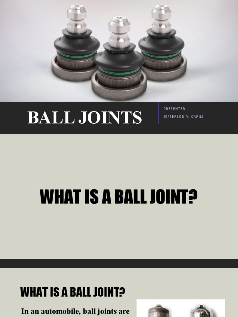 Ball Joints: Function, Importance, Replacement | PDF | Home & Garden
