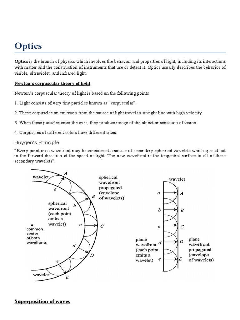 Optics 1 | PDF | Diffraction | Polarization (Waves)