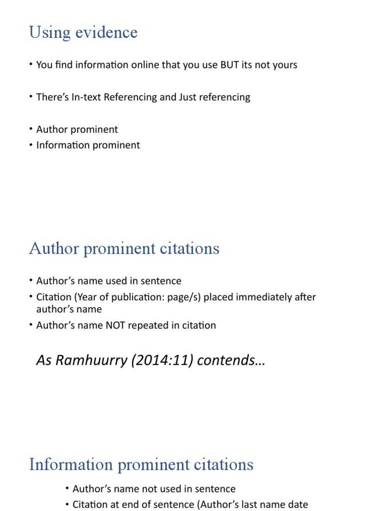 Referencing | PDF | Citation | Publishing