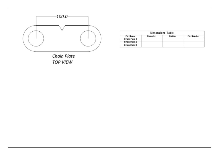 Chain Plate Dimensions Table | PDF