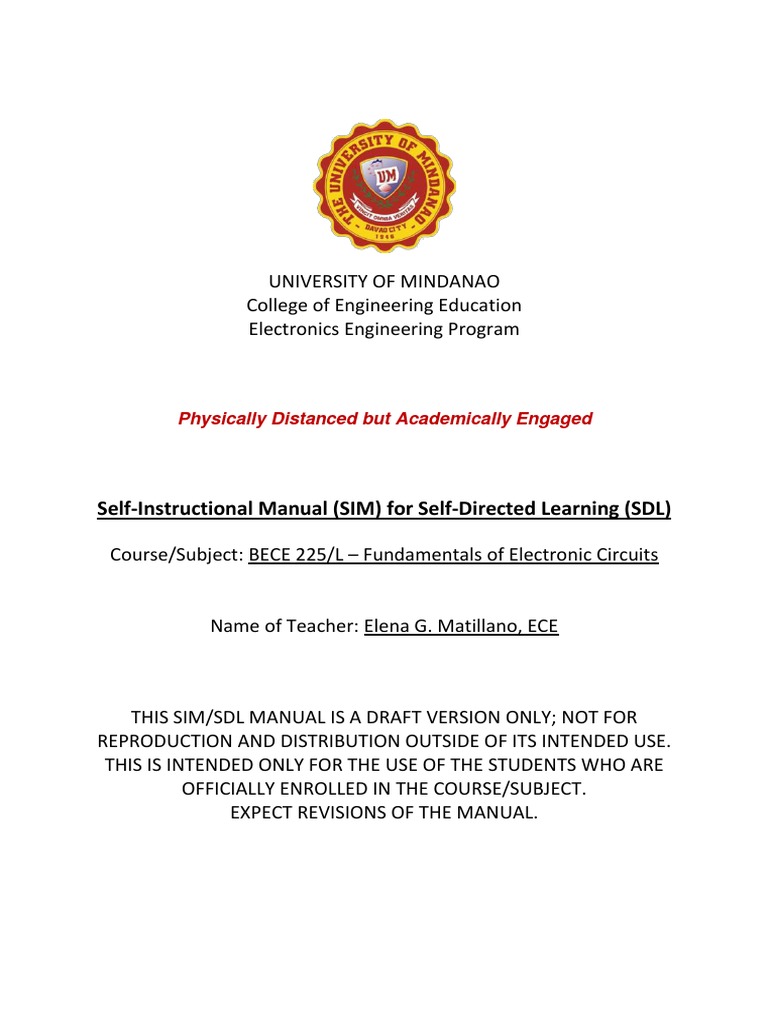 SIM - Electronics (Autosaved) (AutoRecovered) PDF | PDF | P–N Junction ...