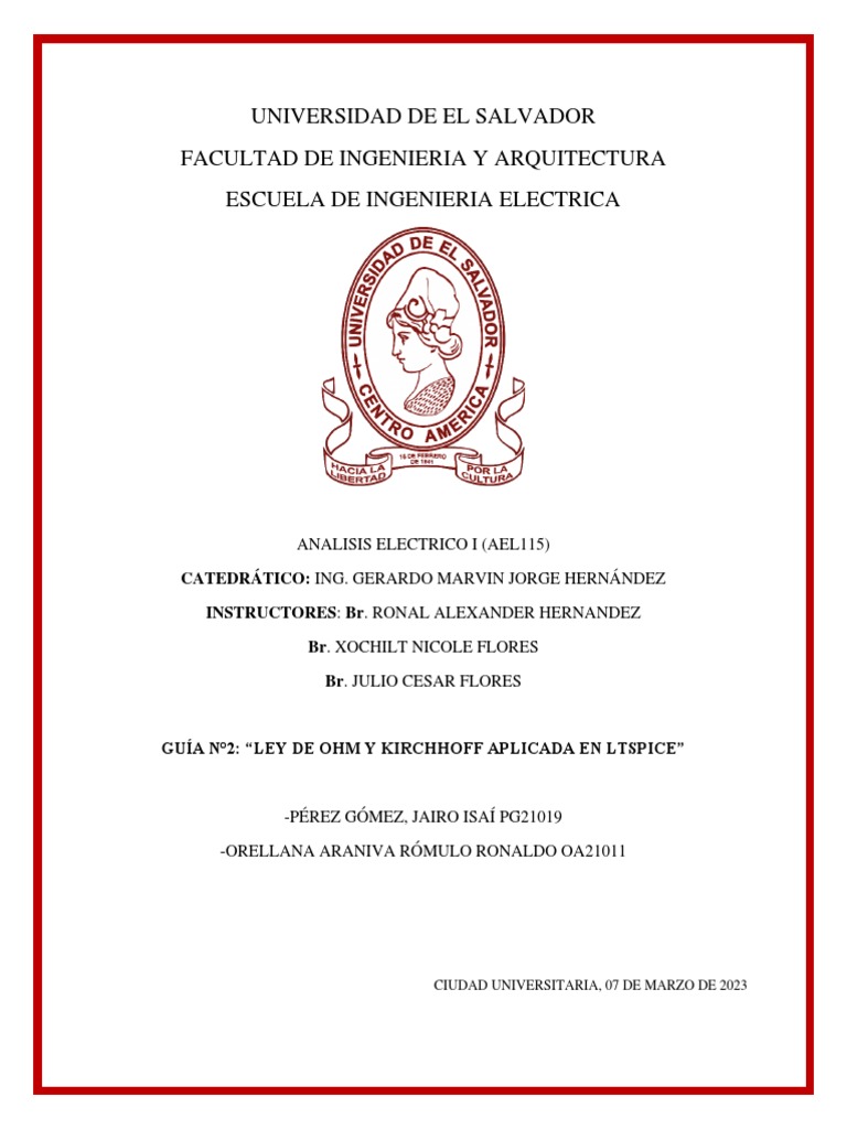 Lab 2 Ael | PDF | voltaje | Red eléctrica