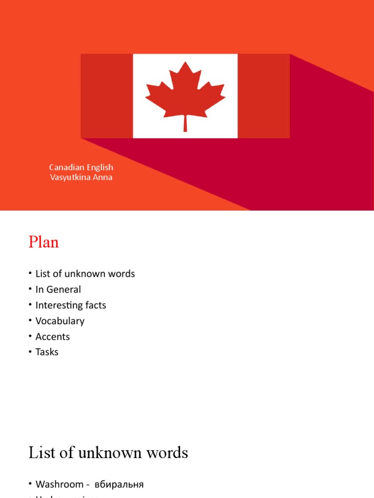 Canadian English | PDF | English Language | Sociolinguistics